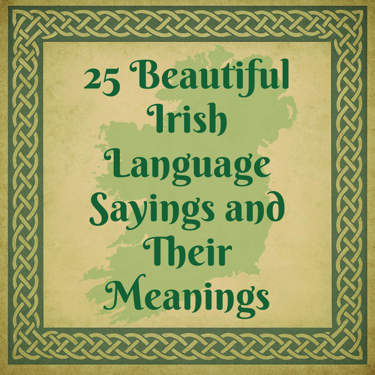 25 Irish Language Sayings and Meanings | Irish Pride & T-Shirts – Urban ...