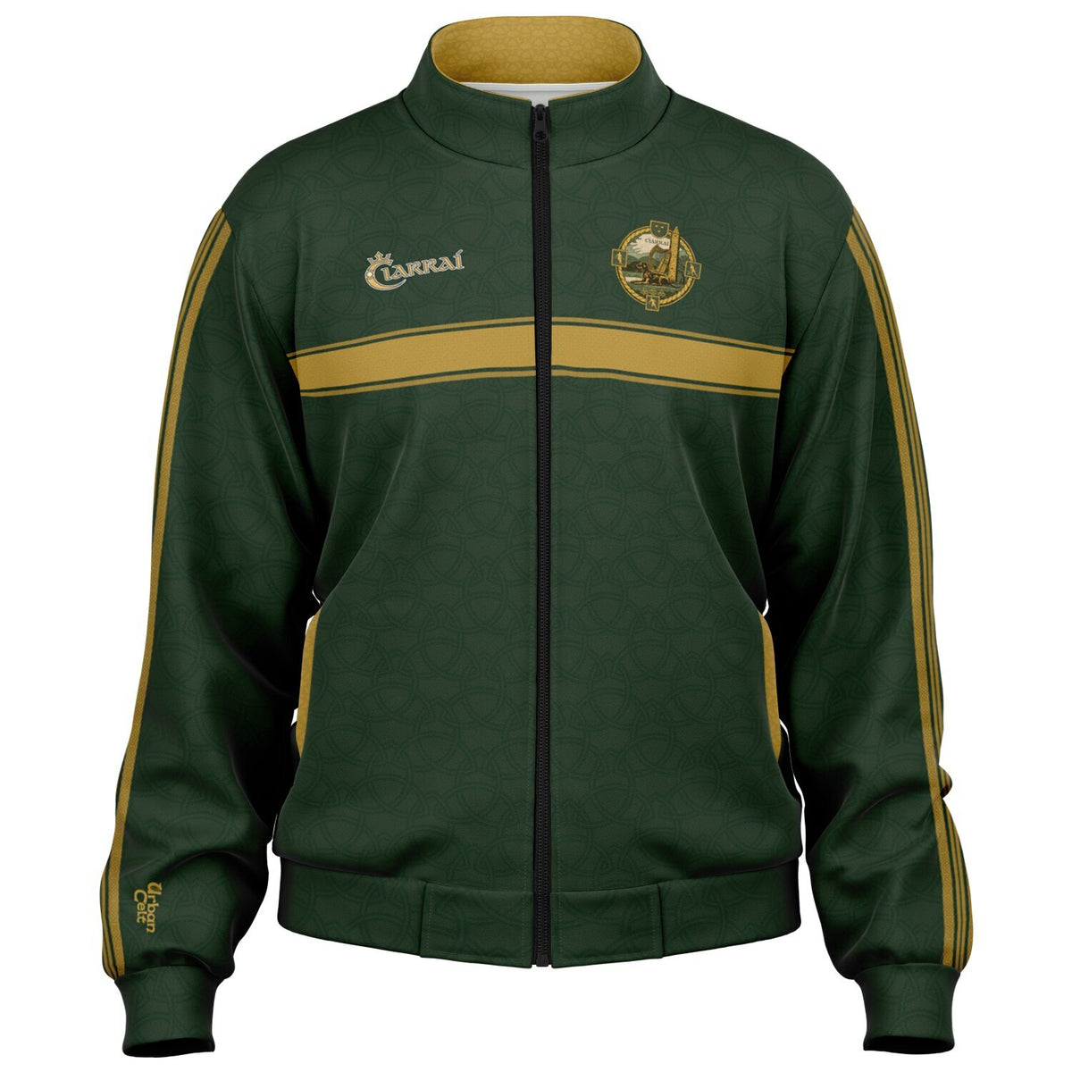 Kerry Dark Green-Gold GAA Track Top, Kerry Gaelic Games Zip-up Track ...