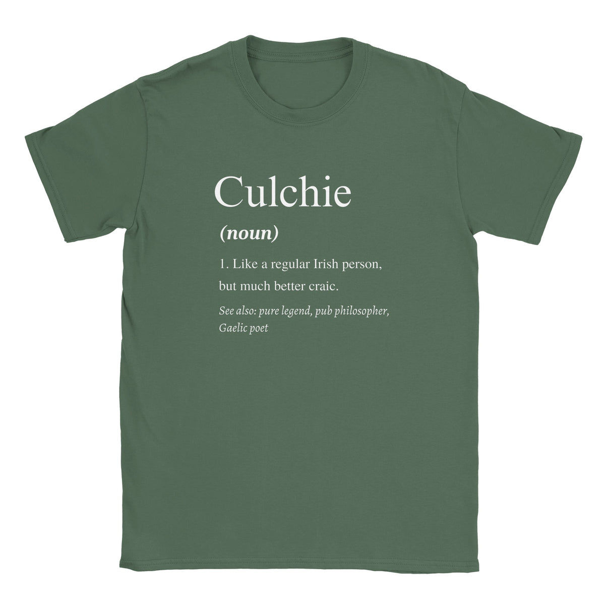 Culchie Definition Unisex T-shirt, Irish Humor, Craic agus Ceol Shirt ...